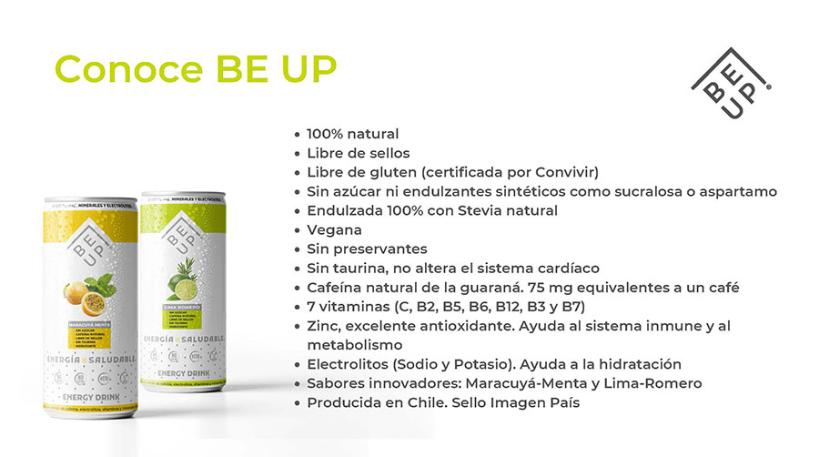 BeUp - Hecha en Chile - Guía Horeca